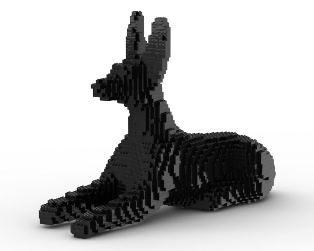 LEGO MOC sculpture Anubis cat by blackmaster | Rebrickable - Build with ...