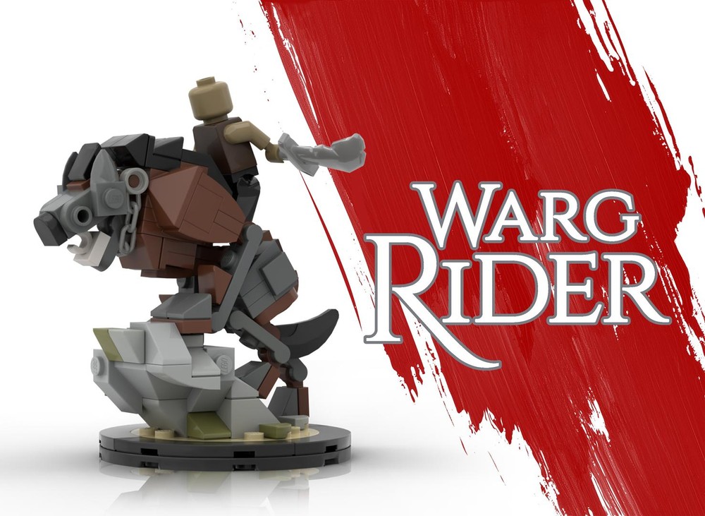 LEGO MOC Warg Rider by WineBrickPoetry | Rebrickable - Build with LEGO