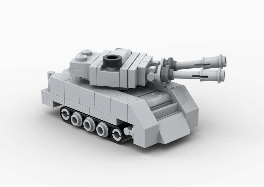 LEGO MOC Double Barrel Tank by The Bobby Brix Channel | Rebrickable - Build with LEGO
