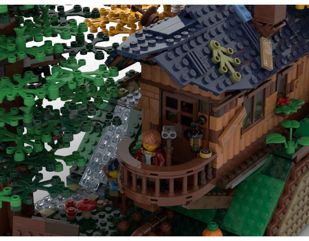 LEGO MOC 21318 Tree House Alternative Build / Hut with Secret Cave by ...