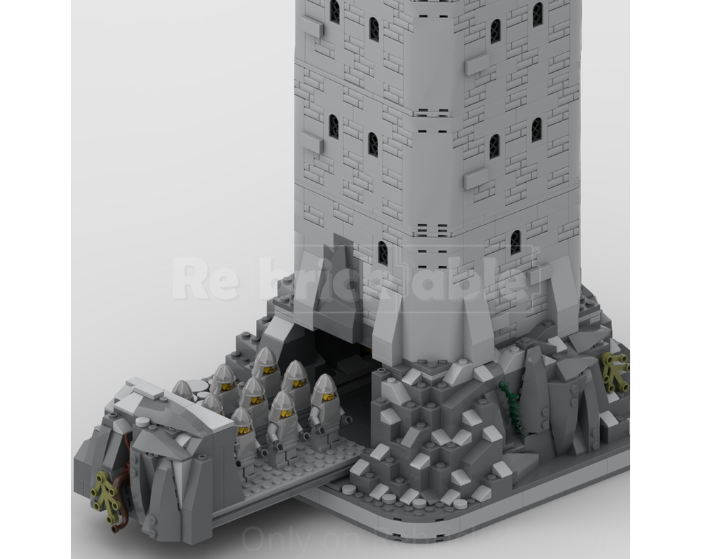 LEGO MOC Rock Base (16*16) with movable Minifigures Holder by Fantasts ...