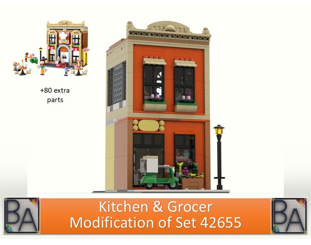 LEGO MOC Kitchen & Grocer - Modification of Set 42655 by Brick Artisan ...