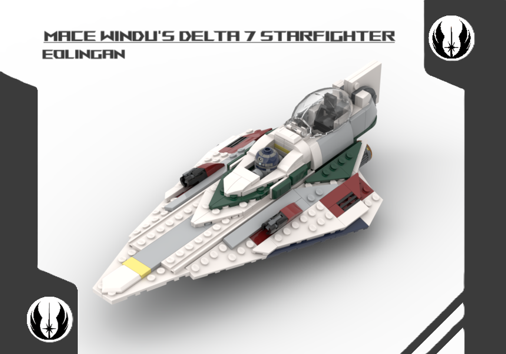 LEGO MOC Mace Windu's Delta 7 Starfighter by Eolingan | Rebrickable ...