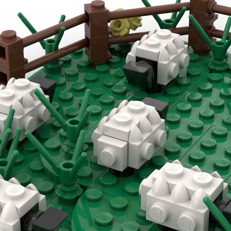 LEGO MOC-219503 Field of sheep by speedybrick_creations | Rebrickable ...