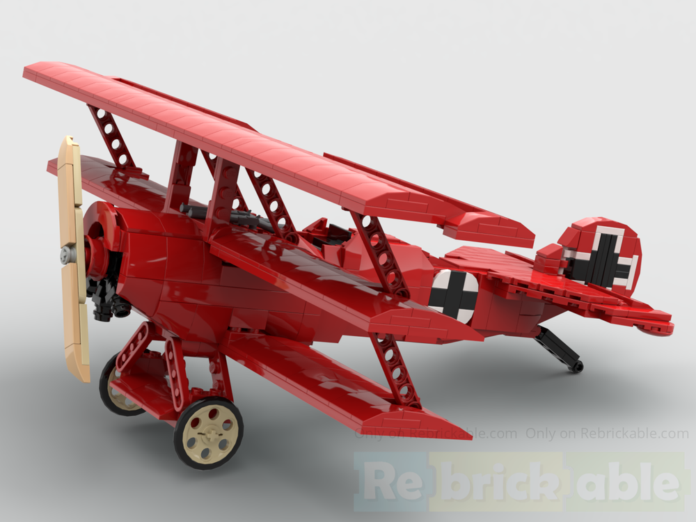 LEGO MOC Fokker DR.1 "Red Baron" by Frinke | Rebrickable - Build with LEGO