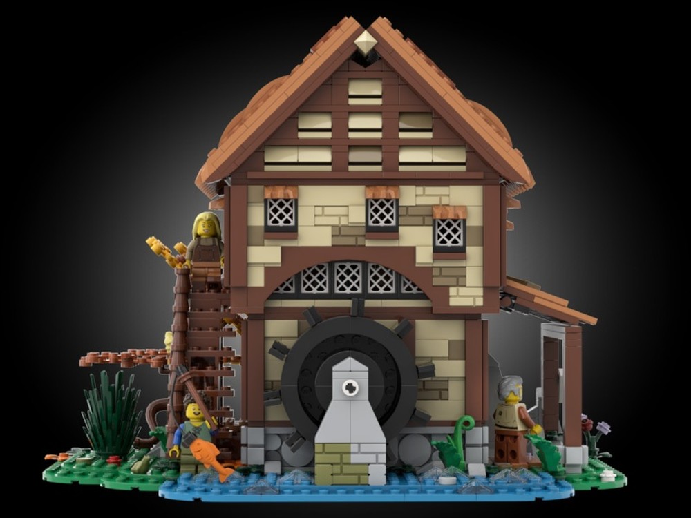 LEGO MOC Water Mill - Medieval Village Diorama by Mikey_Brickalloti ...