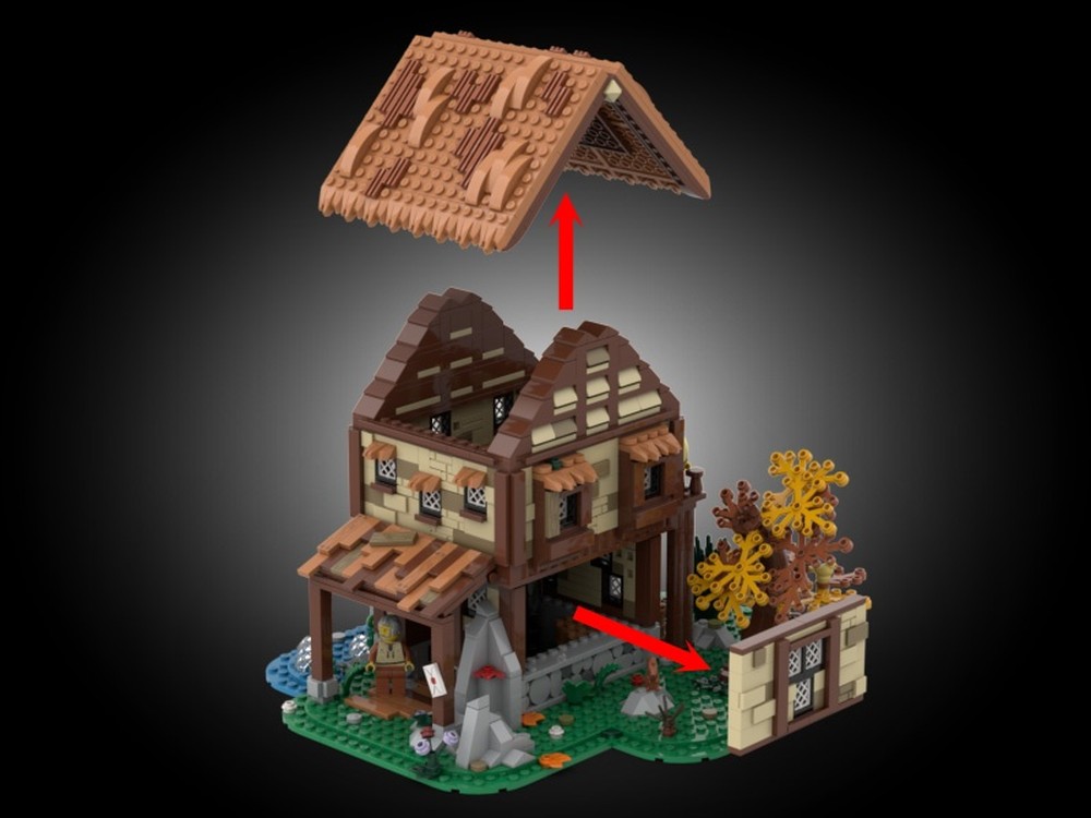 LEGO MOC Water Mill - Medieval Village Diorama by Mikey_Brickalloti ...