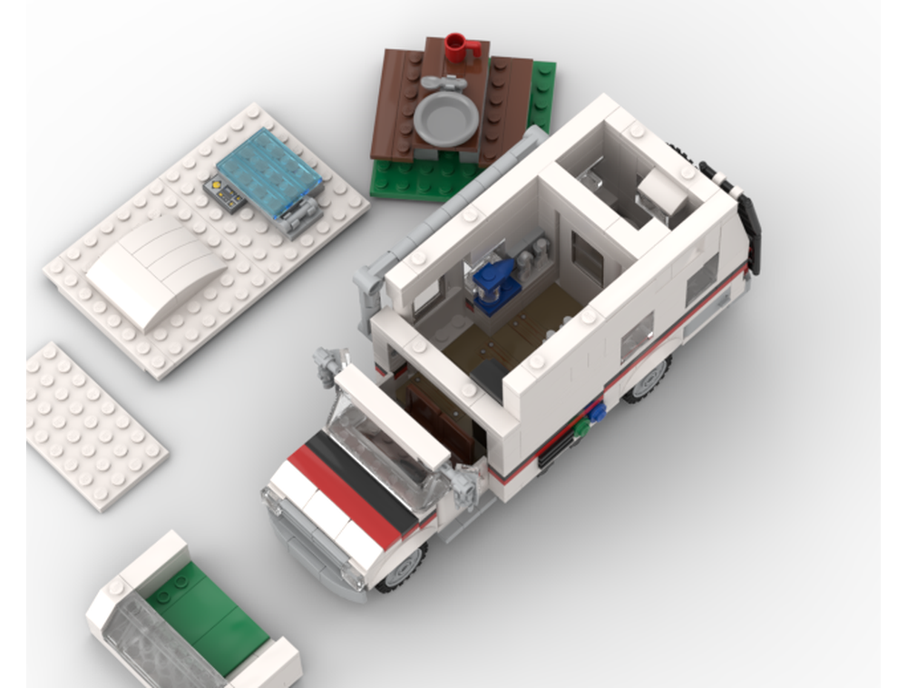 LEGO MOC Vintage chevy camper by EBbuilds | Rebrickable - Build with LEGO