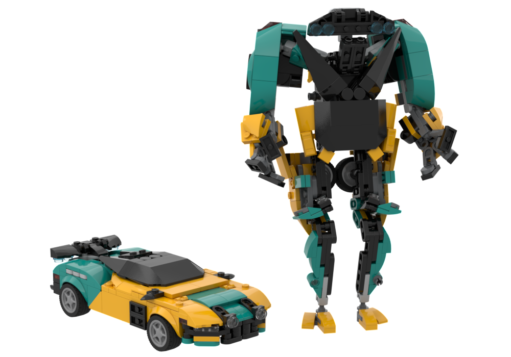 LEGO MOC-219564 Horizon Speed Champions Transformer by OrchardBuilds ...