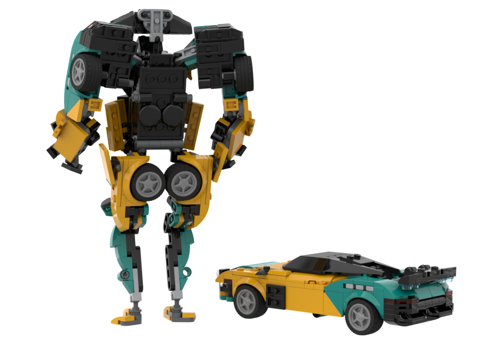 LEGO MOC-219564 Horizon Speed Champions Transformer by OrchardBuilds ...