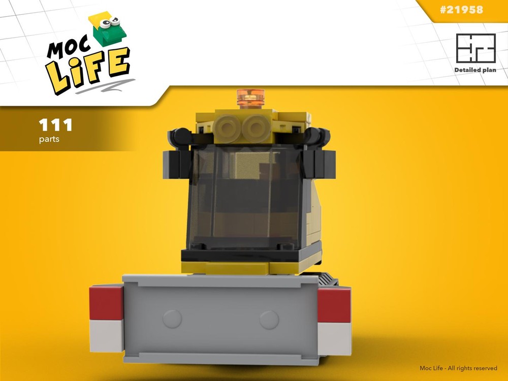 Lego Moc Sw4s Sidewalk Snowplow By Moclife Rebrickable Build With Lego
