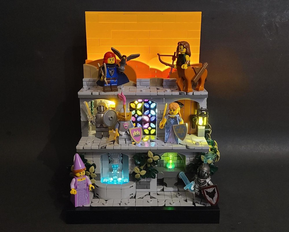 LEGO MOC MOC - Castle Minifigure Display V2 by Rossco311 | Rebrickable ...