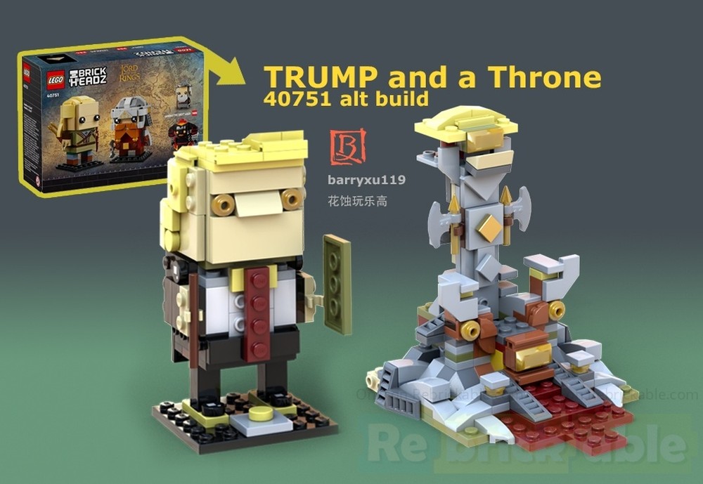 LEGO MOC Make 40751 Trump in suit and a Dwarf Throne by barryxu119 ...