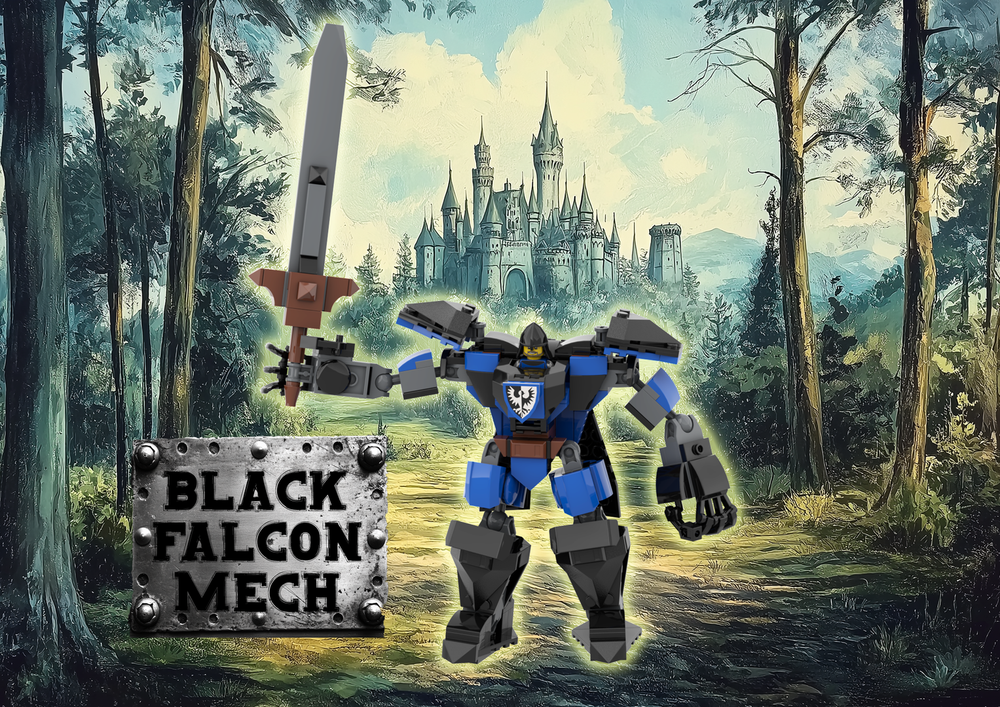 LEGO MOC BLACK FALCON MECH by Tartan Bricks | Rebrickable - Build with LEGO