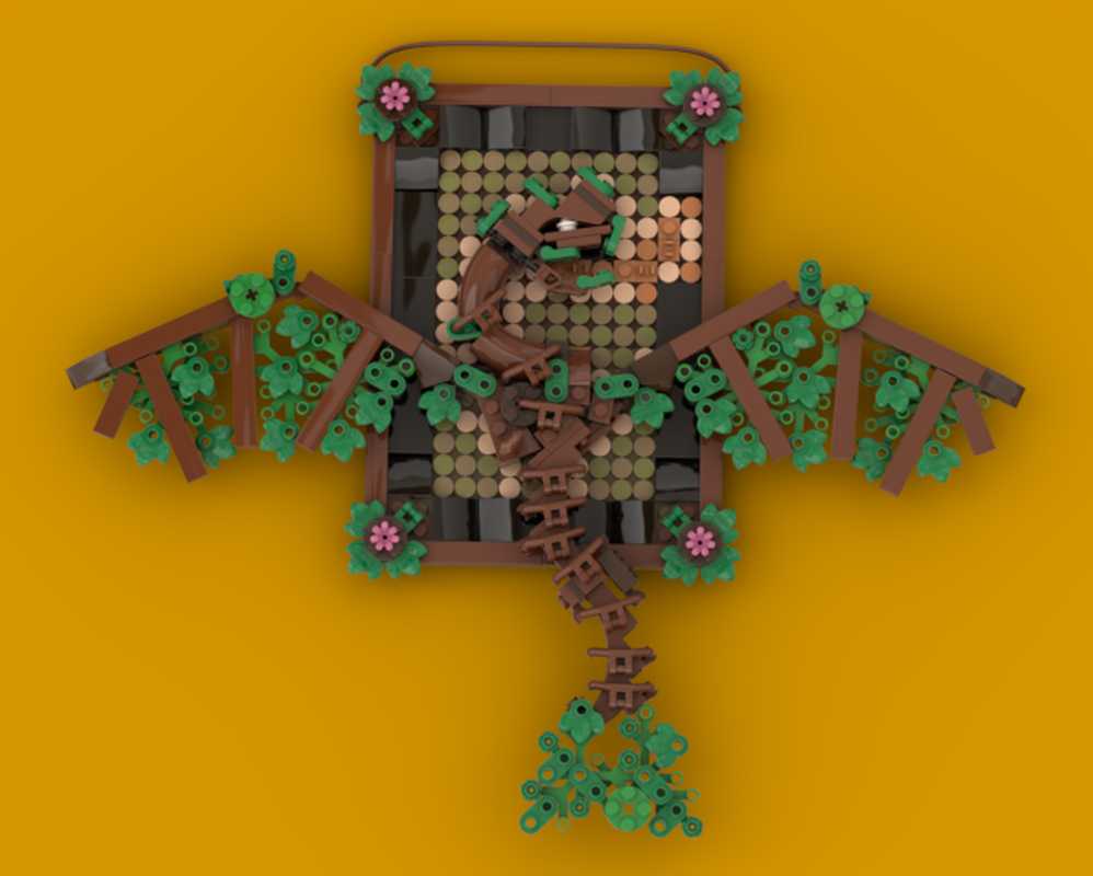 LEGO MOC Dragon art by RGT Bricks | Rebrickable - Build with LEGO