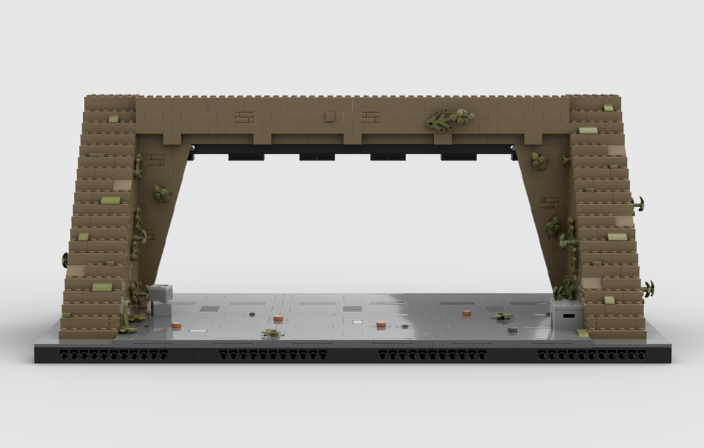 LEGO MOC Yavin 4 Hangar Gate by mmskywalker | Rebrickable - Build with LEGO