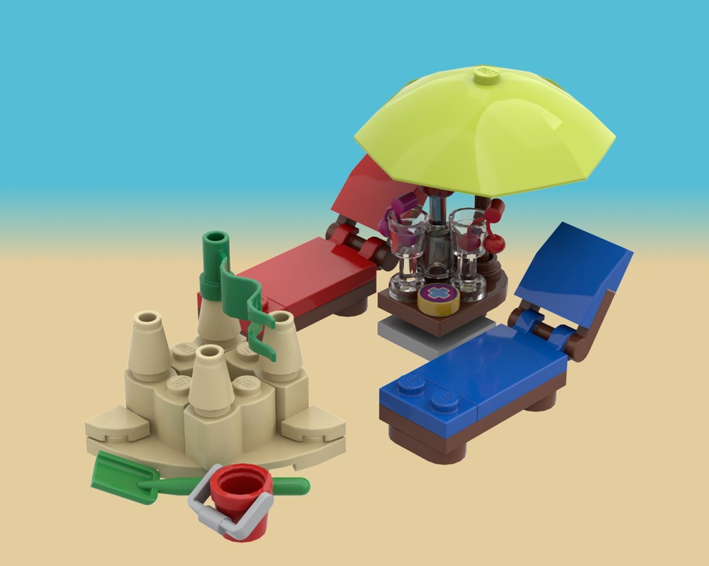 LEGO MOC Beach Escape by GG125FR | Rebrickable - Build with LEGO