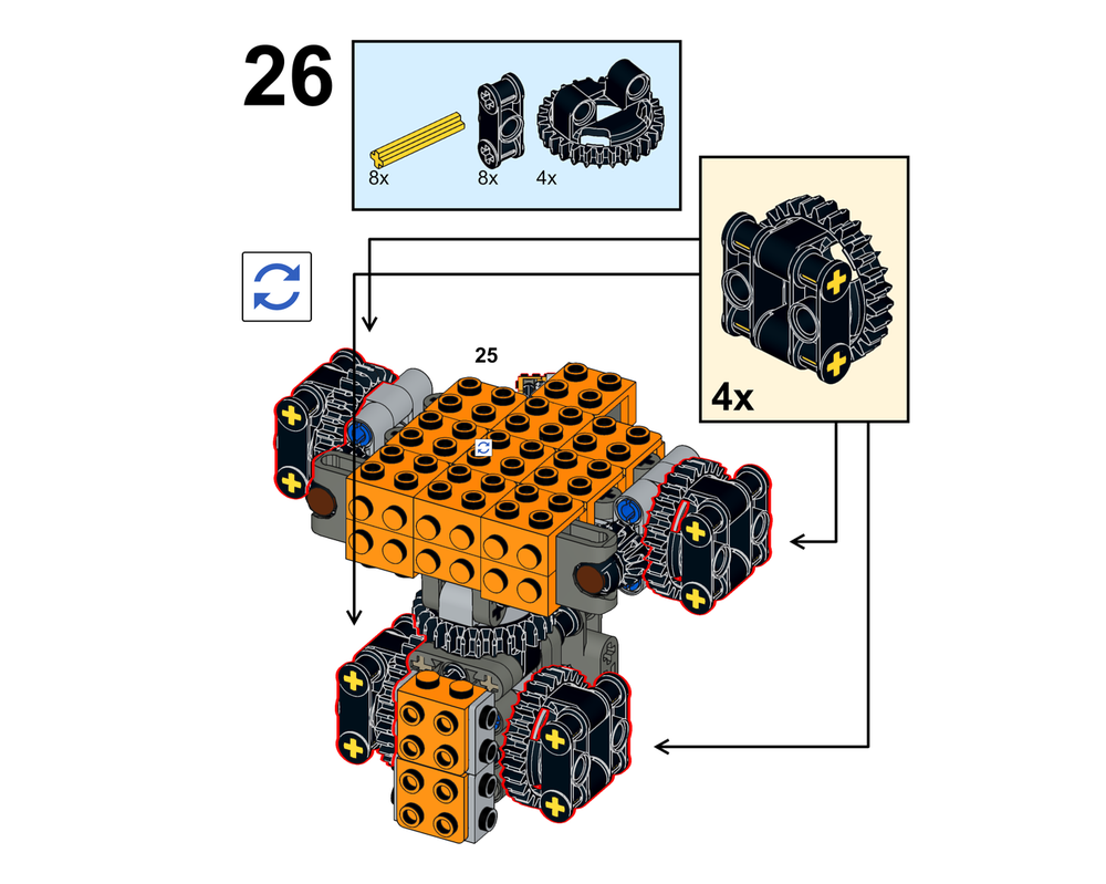 LEGO MOC Turntable Mech Torso Concept by SparrowLegs | Rebrickable ...