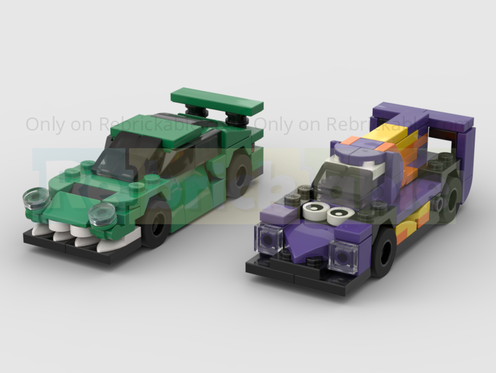 LEGO MOC Rexy Porsche 911 & Spike The Dragon LMP2 Racing Cars - Half ...