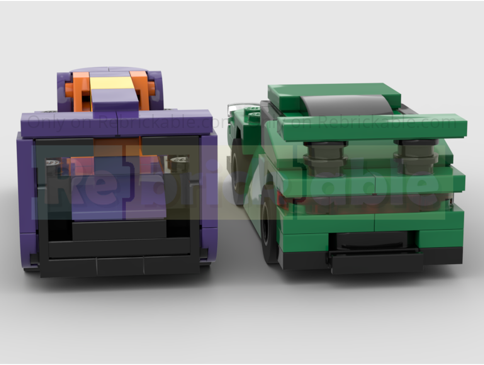 LEGO MOC Rexy Porsche 911 & Spike The Dragon LMP2 Racing Cars - Half ...