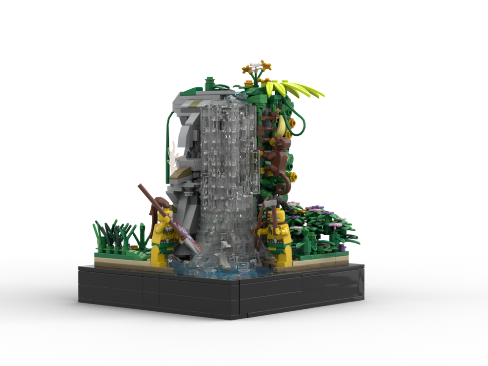 LEGO MOC Islanders fishing party near the waterfall by JollyRogers8441 ...