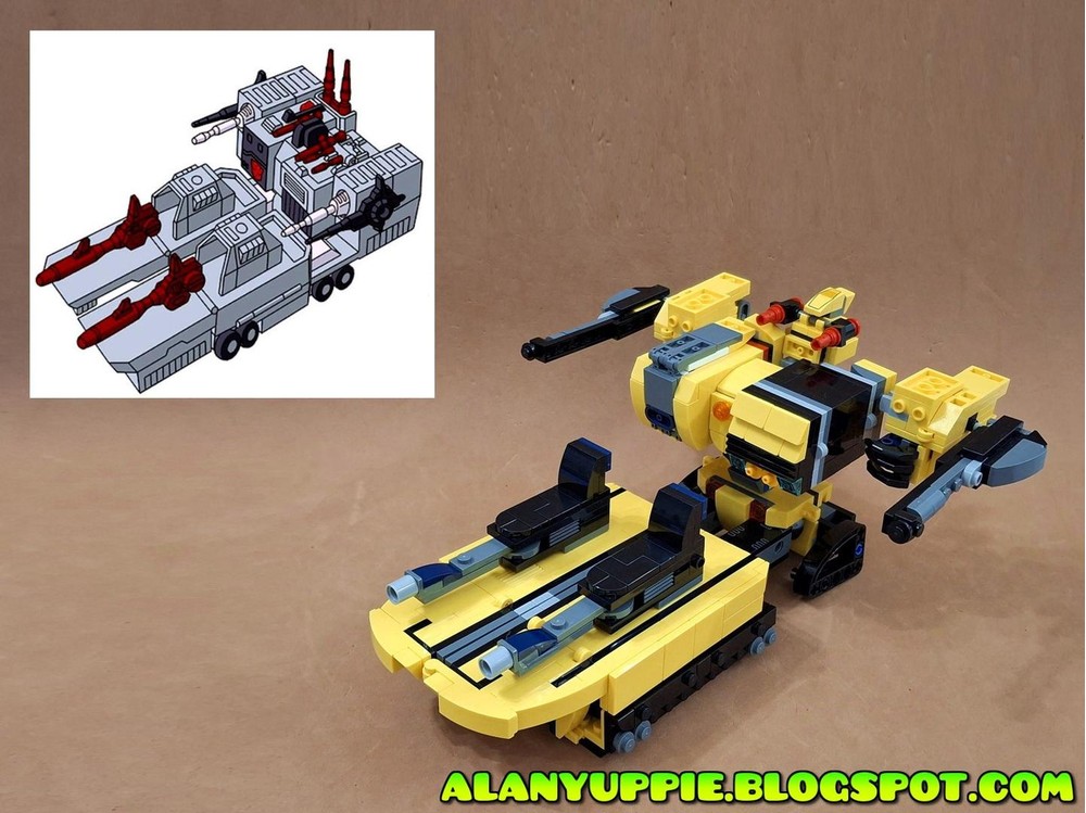 LEGO MOC Transformer Metroplex and Sixgun , alternate built of LEGO ...