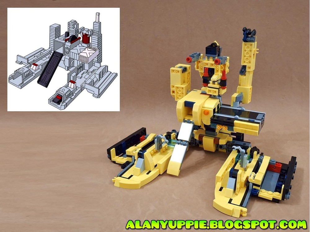 LEGO MOC Transformer Metroplex and Sixgun , alternate built of LEGO ...