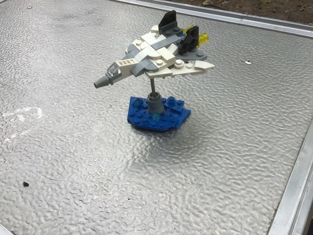 LEGO MOC mini F-14 Tomcat flying over water custom colours by ...