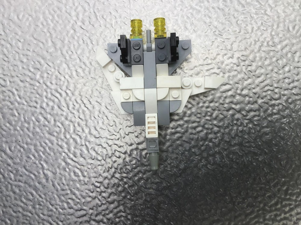 LEGO MOC mini F-14 Tomcat flying over water custom colours by ...