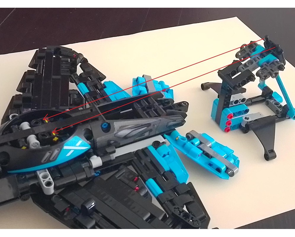 LEGO MOC 42162 Stand for F-22 Raptor (Bugatti Bolide) by stephane85 ...