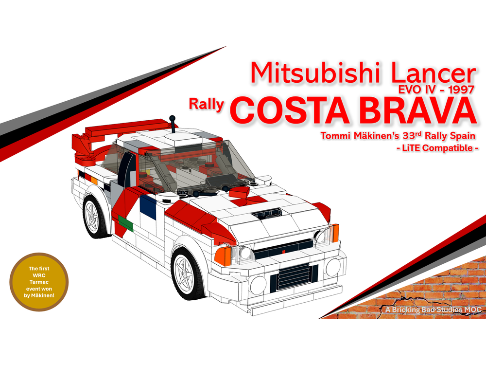 LEGO MOC Mitsubishi Lancer'97-SPAIN Rally / Mäkinen's Lancer EVO IV ...