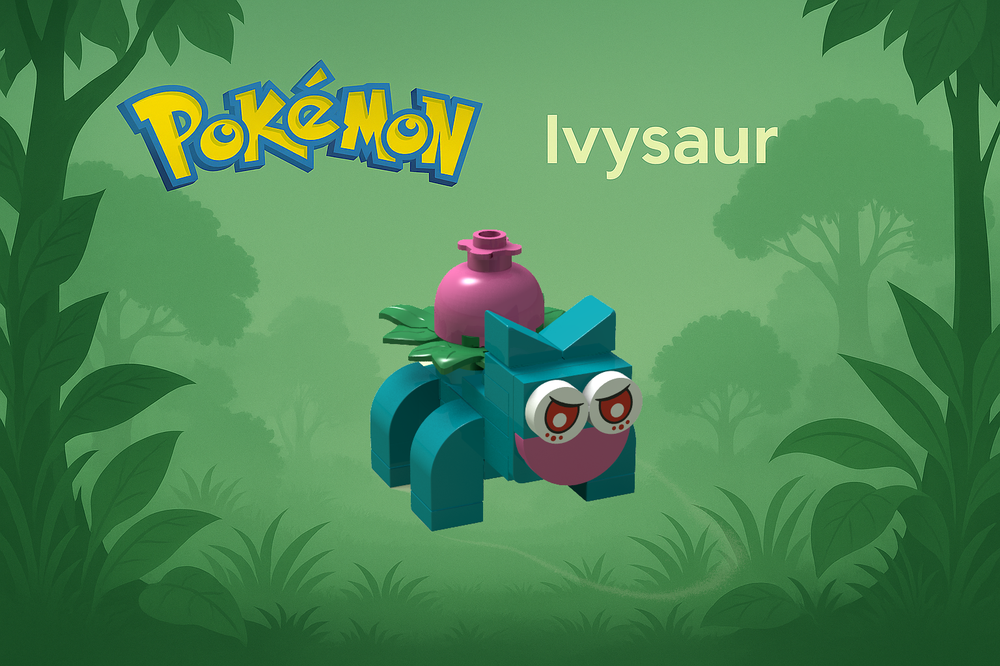 LEGO MOC Ivysaur by ClayBird26 | Rebrickable - Build with LEGO