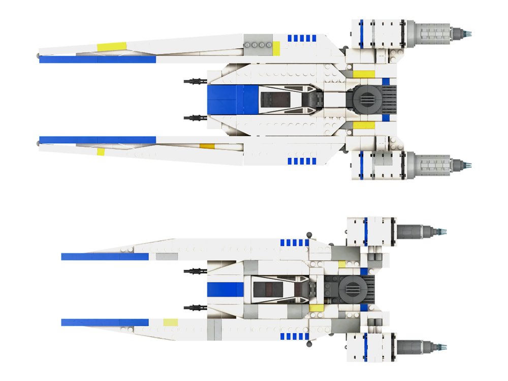 Lego Moc U Wing Mod 2025 By Quarries Workshop Rebrickable Build