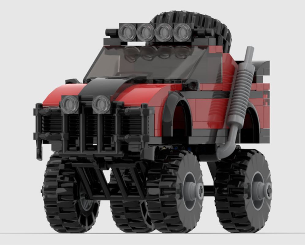 LEGO MOC Muscle Car Offroad Modification by Caroholic | Rebrickable ...