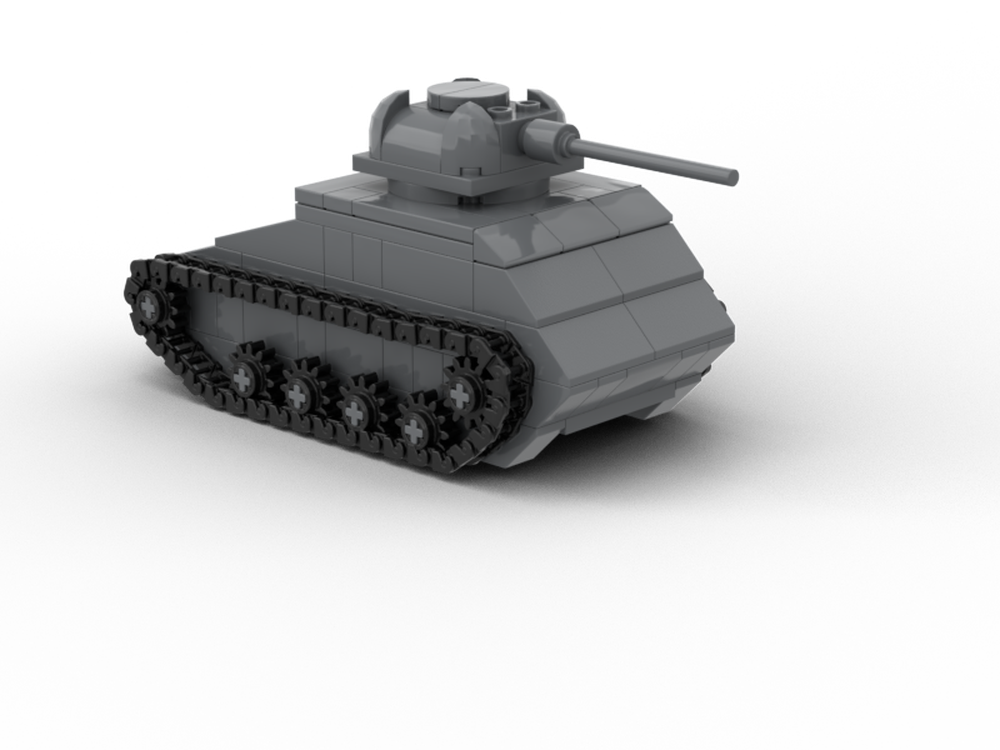 LEGO MOC M4 Sherman tank by gollumofgondor | Rebrickable - Build with LEGO