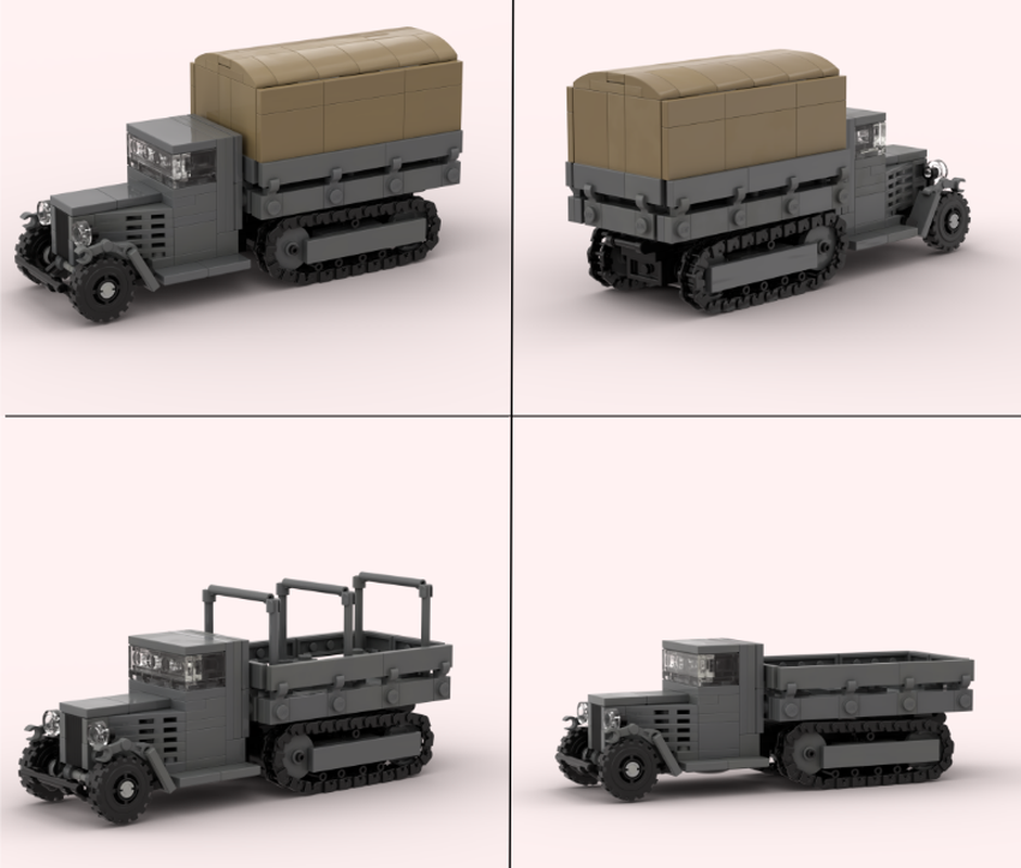 LEGO MOC LEGO ww2 ZIS-22 soviet truck 1:45 scale by Romainww2 ...