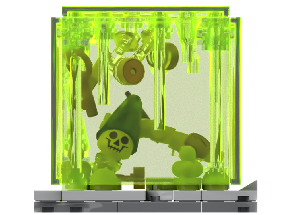 LEGO MOC Gelatinous Cube by LegoProxy | Rebrickable - Build with LEGO