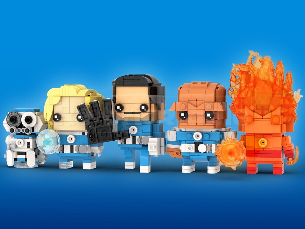 LEGO MOC Fantastic Four Brickheadz LEGO MOC - The Fantastic Four: First ...
