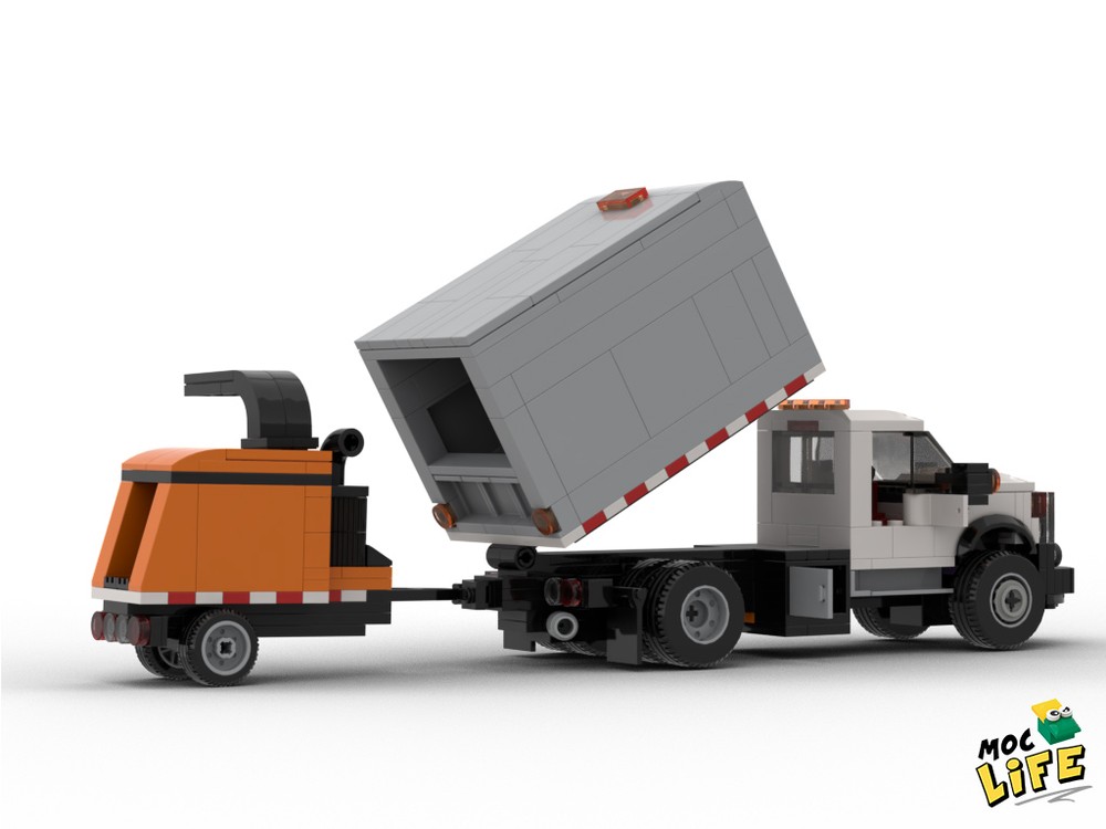 LEGO MOC Ford F-450 regular cab dually wood chipper by MocLife ...