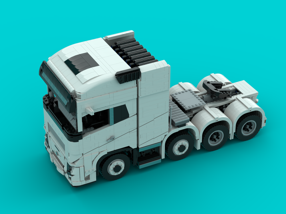 LEGO MOC Volvo FH16 8x4 Tractor by LingKong | Rebrickable - Build with LEGO