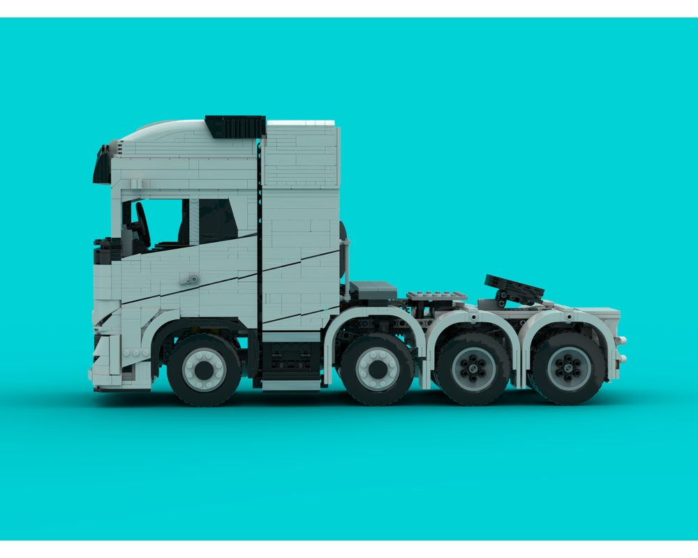 LEGO MOC Volvo FH16 8x4 Tractor by LingKong | Rebrickable - Build with LEGO