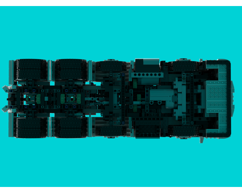 LEGO MOC Volvo FH16 8x4 Tractor by LingKong | Rebrickable - Build with LEGO