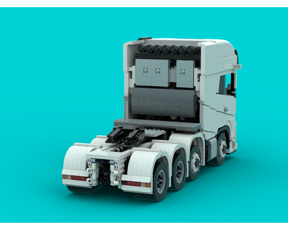 LEGO MOC Volvo FH16 8x4 Tractor by LingKong | Rebrickable - Build with LEGO