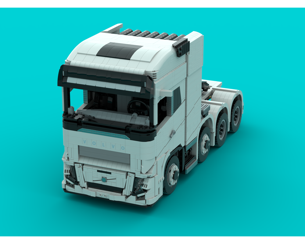 LEGO MOC Volvo FH16 8x4 Tractor by LingKong | Rebrickable - Build with LEGO