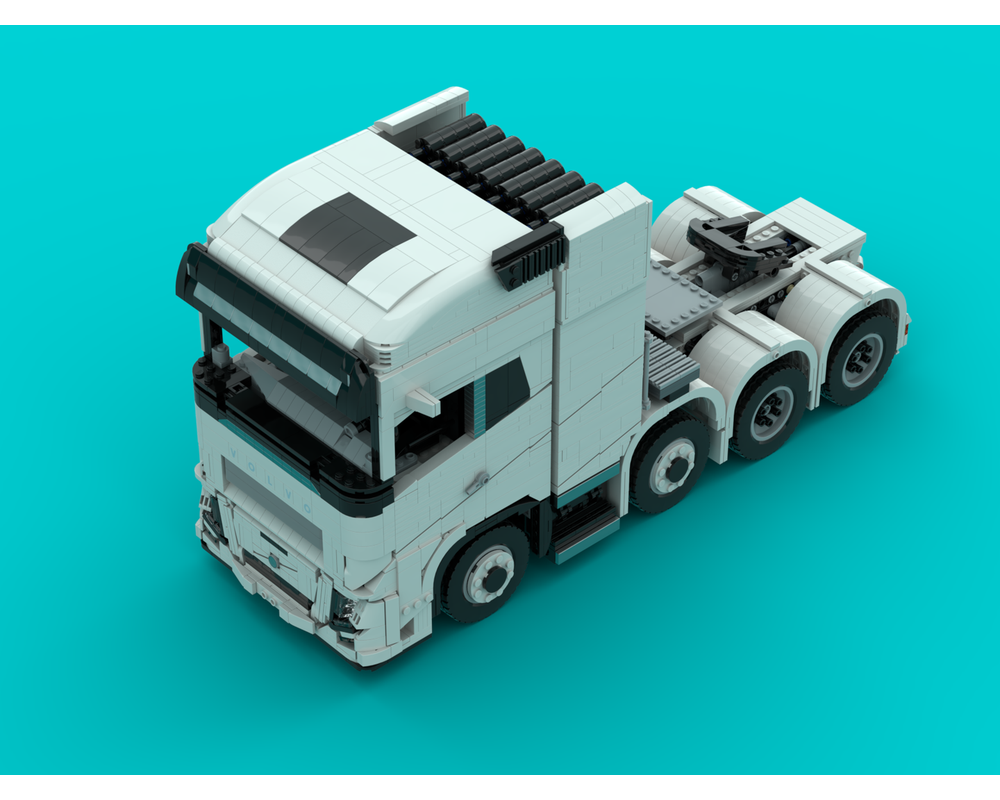 LEGO MOC Volvo FH16 8x4 Tractor by LingKong | Rebrickable - Build with LEGO