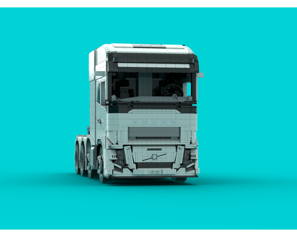 LEGO MOC Volvo FH16 8x4 Tractor by LingKong | Rebrickable - Build with LEGO