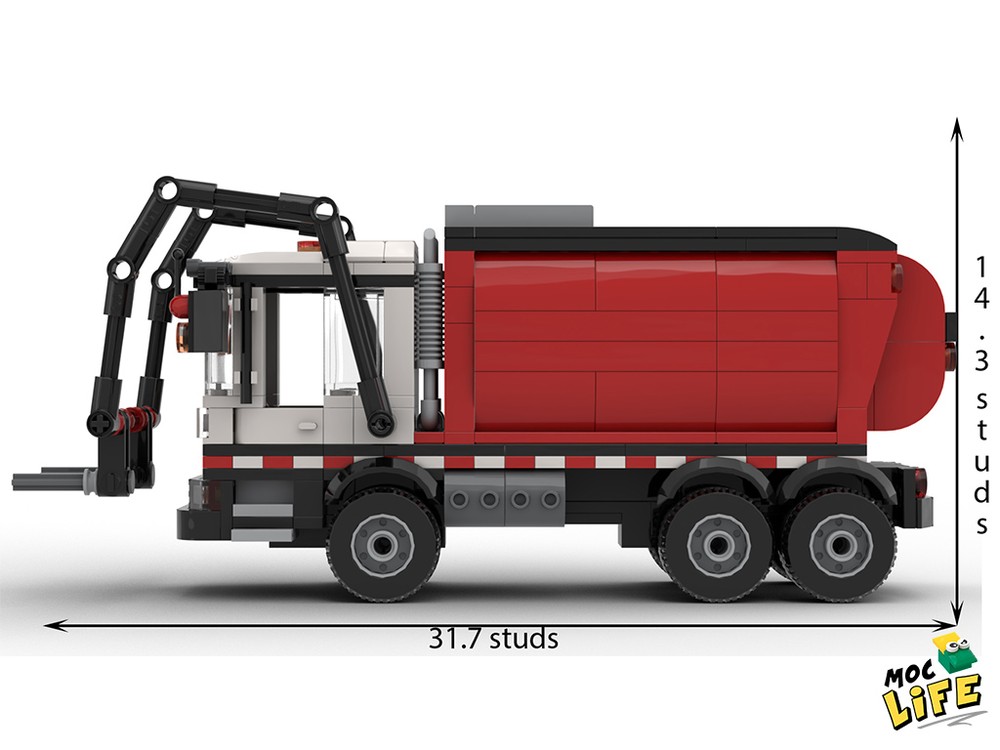 LEGO MOC-21999 Mack garbage Truck 2 axles by MocLife | Rebrickable ...