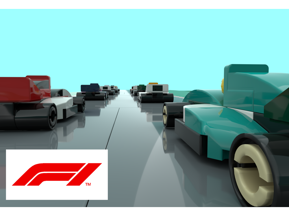 LEGO MOC-220000 Formula 1 microscale peloton 2025 / starting grid cars ...