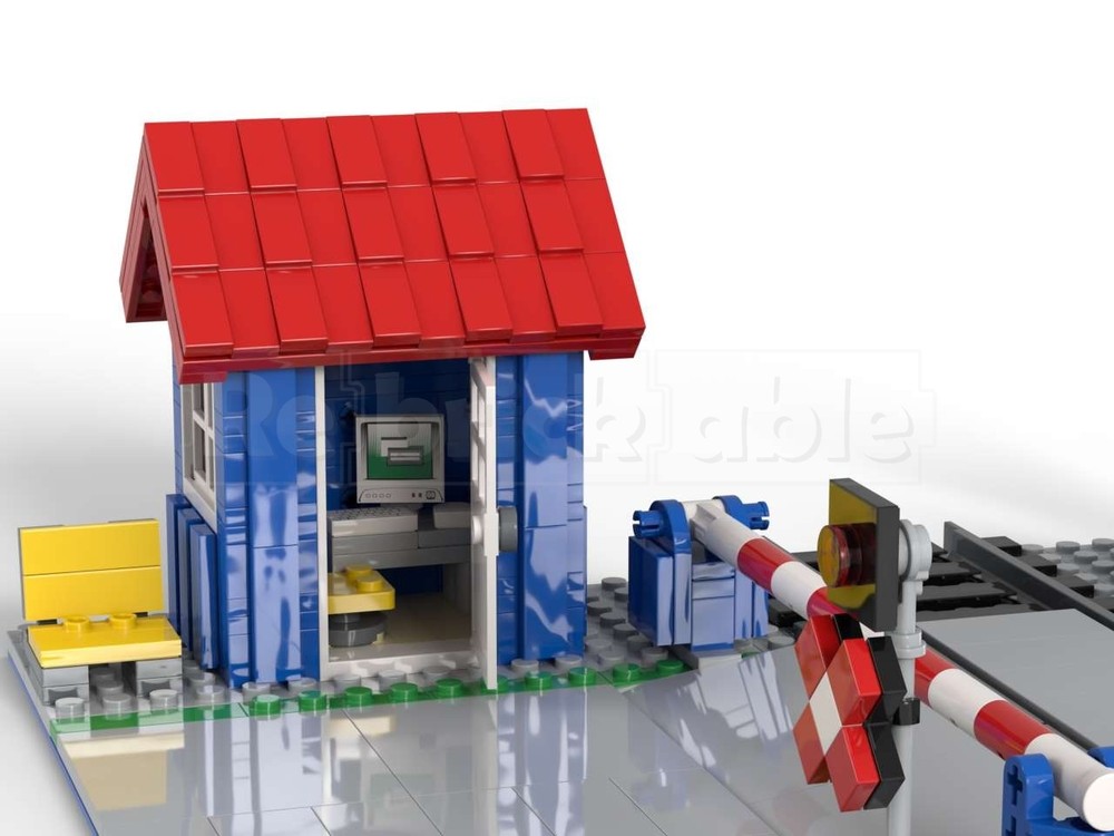 LEGO MOC Tribute to Set 7834 - Trains Level Crossing Manual by williweb ...