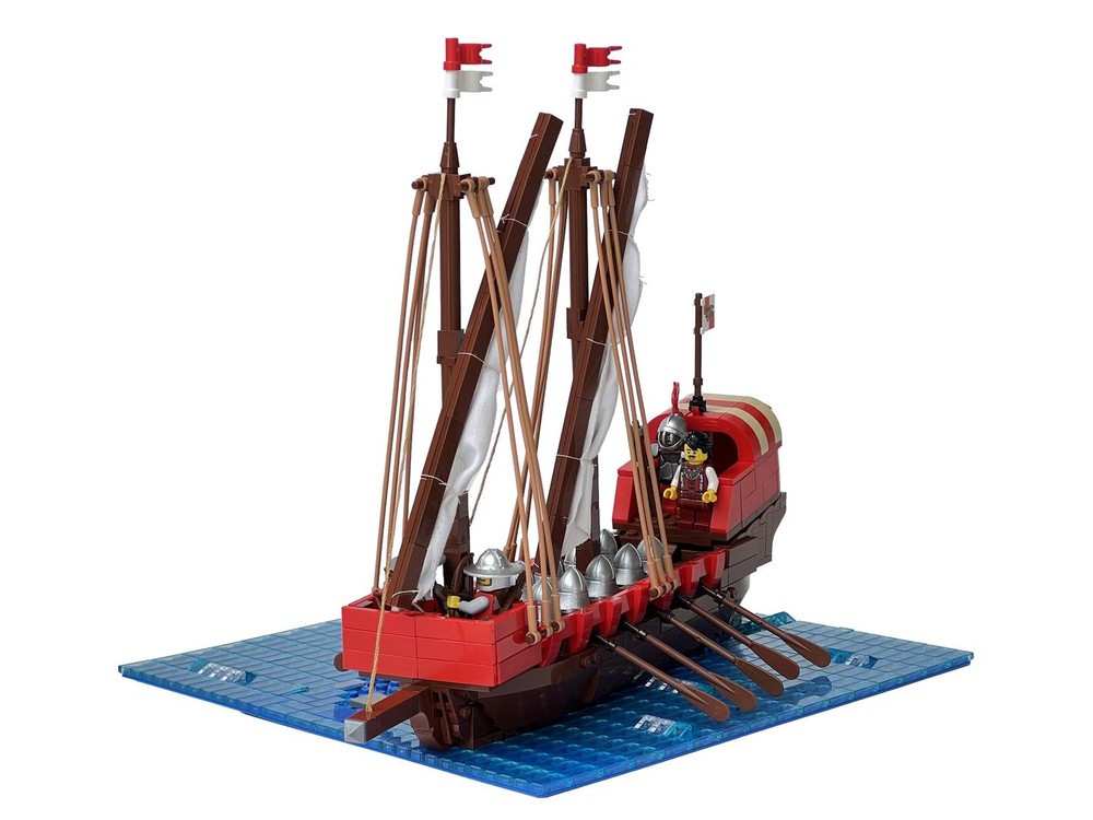 LEGO MOC Medieval Galley With Hull by DragonMasterBuilder | Rebrickable ...